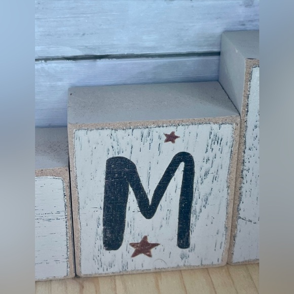 Hearthside collection | Accents | Primitive Family Letter Blocks Set Of ...